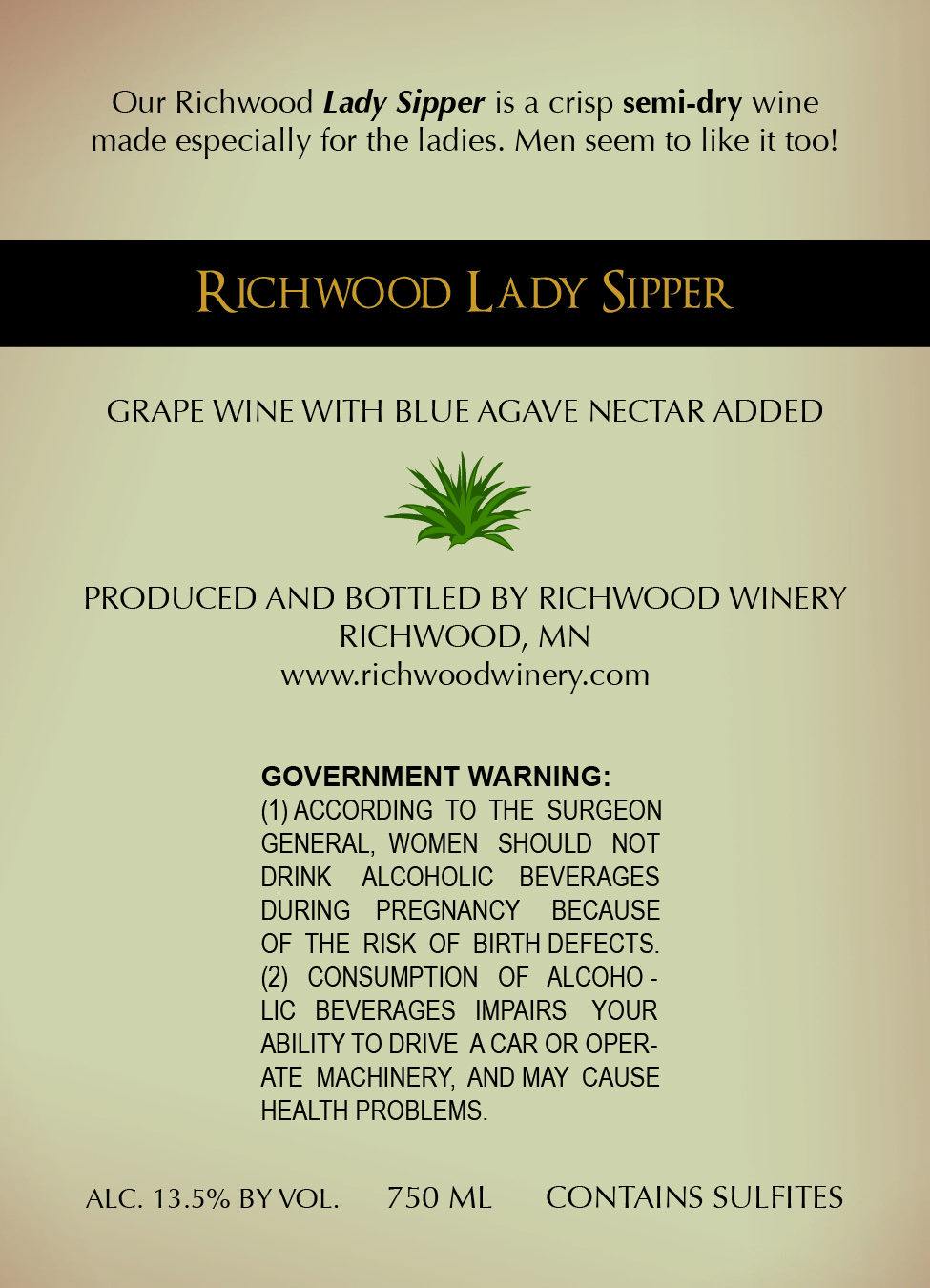 Label of the Month: Richwood Winery’s Lady Sipper – Midwest Wine Press